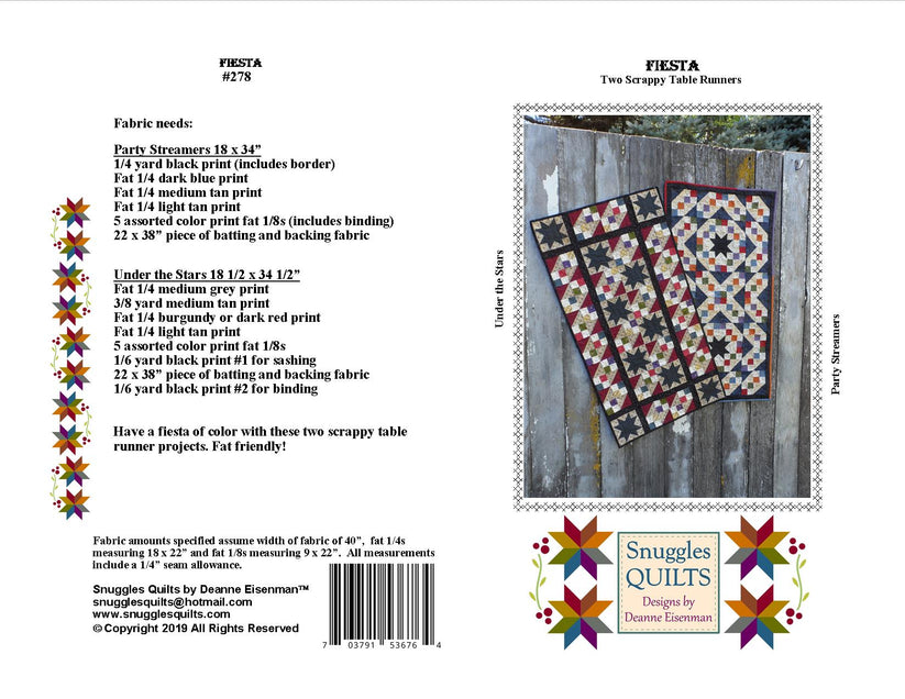 Fiesta Quilt Pattern - PDF – Snuggles Quilts